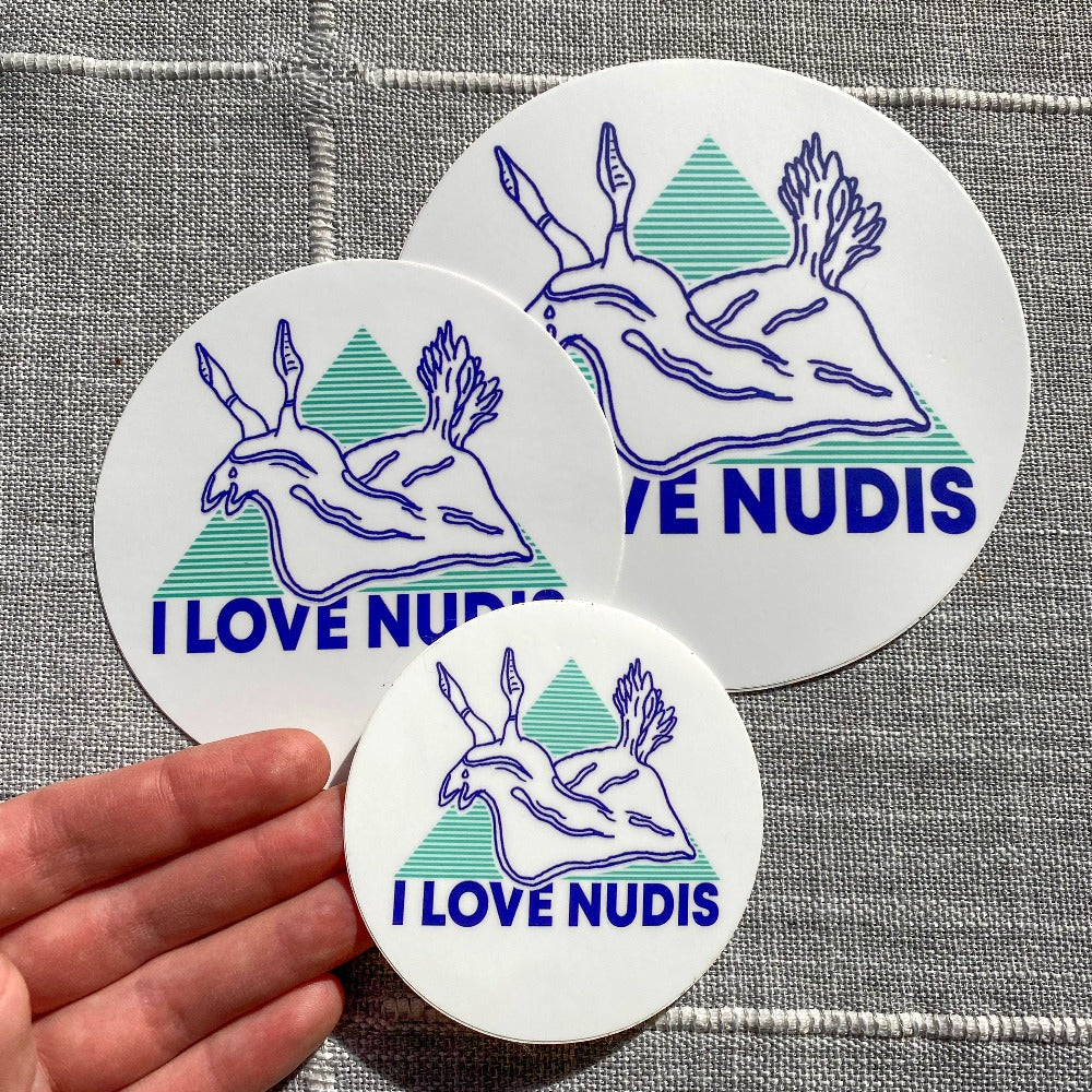I LOVE NUDIS™ Nudibranch Stickers